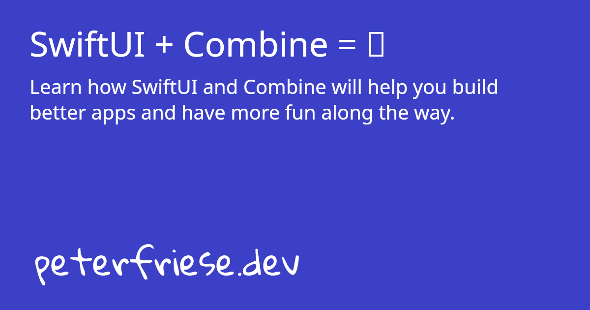 SwiftUI + Combine = ️